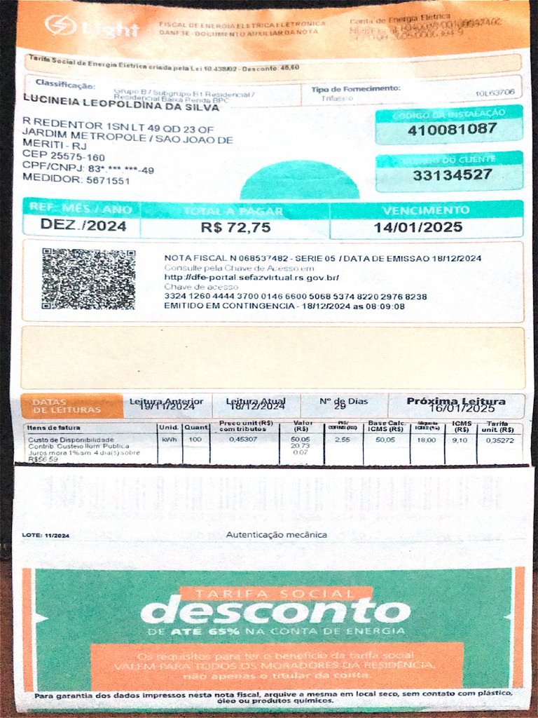 Comprovante de residência | PDF