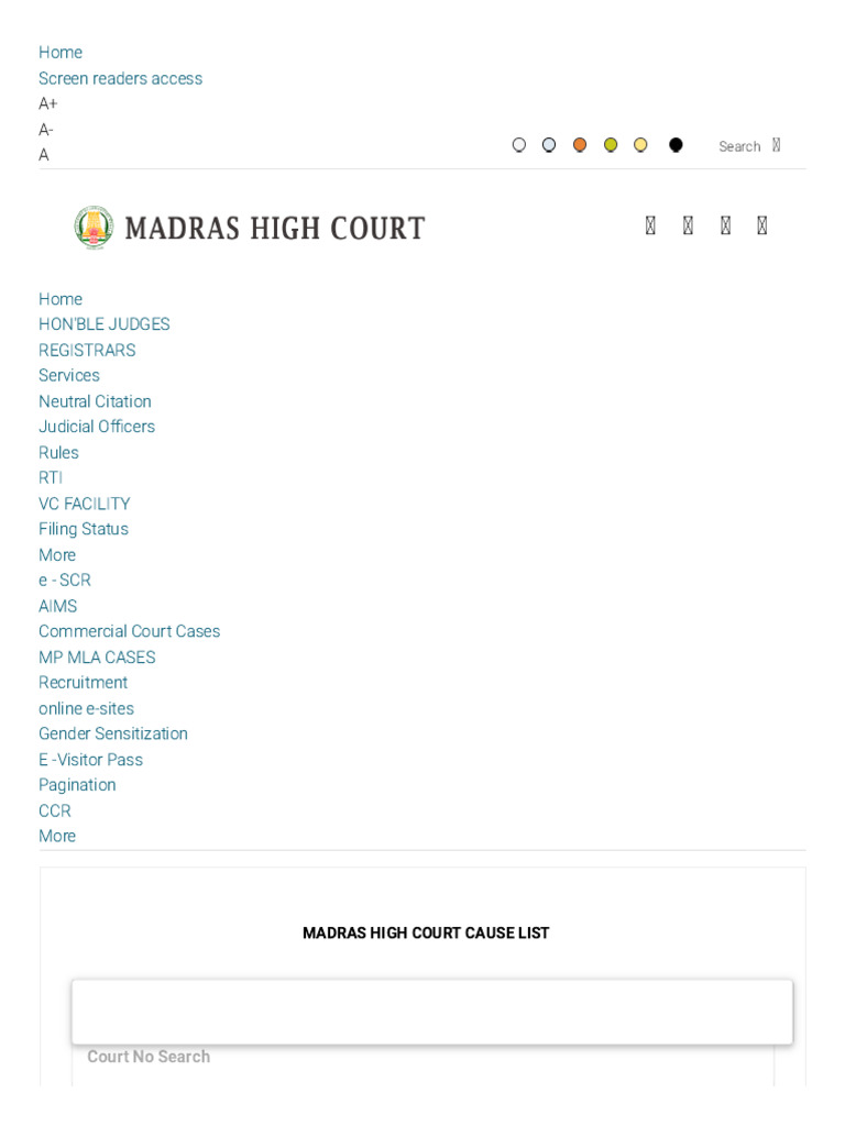 CS 587 of 2016 Madras High Court Cause List Dated 23rd May 2025 | PDF