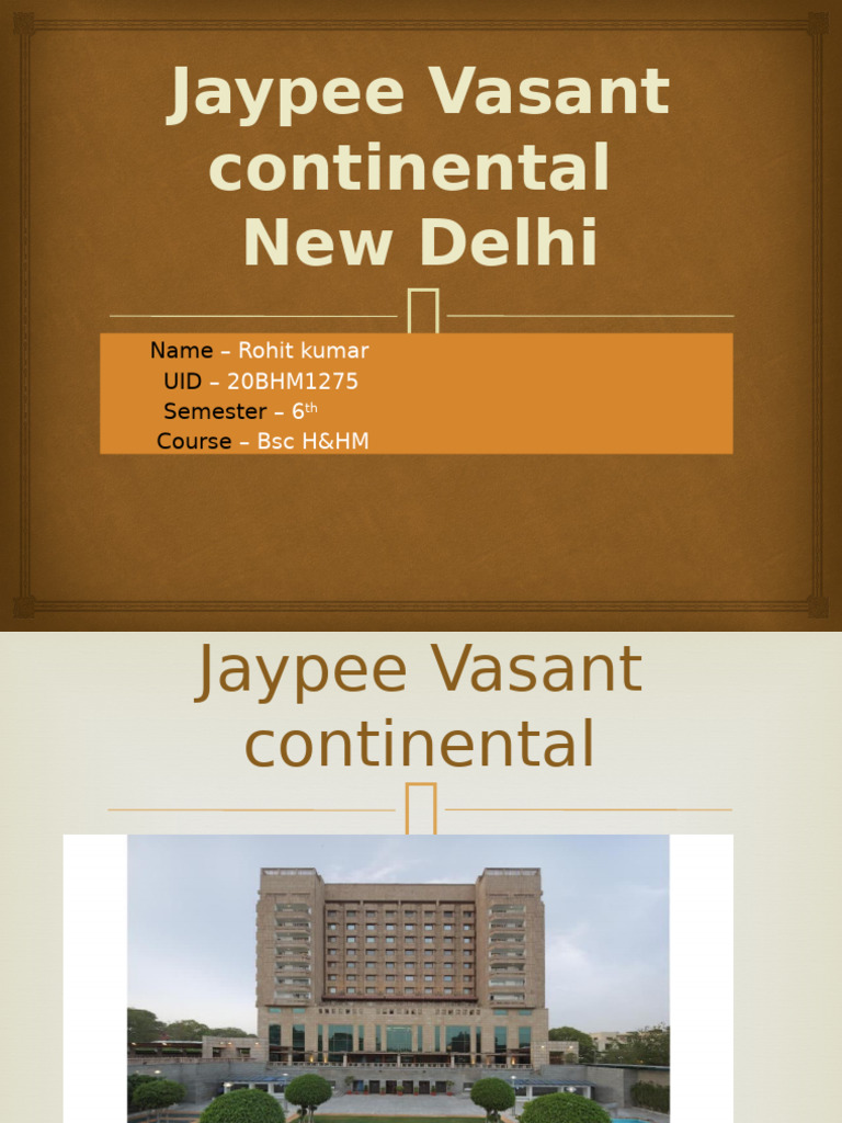 On Jaypee Vasant Rohit | PDF | Restaurants | Indian Cuisine