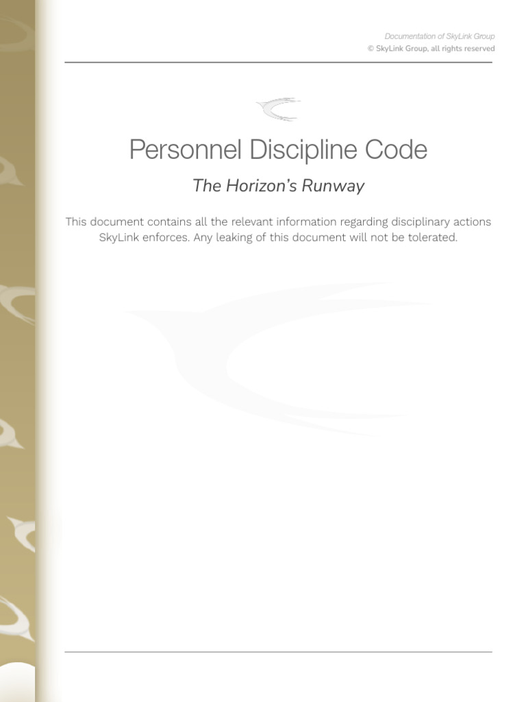 SL - Personnel Discipline Code | PDF | Employment | Disciplines