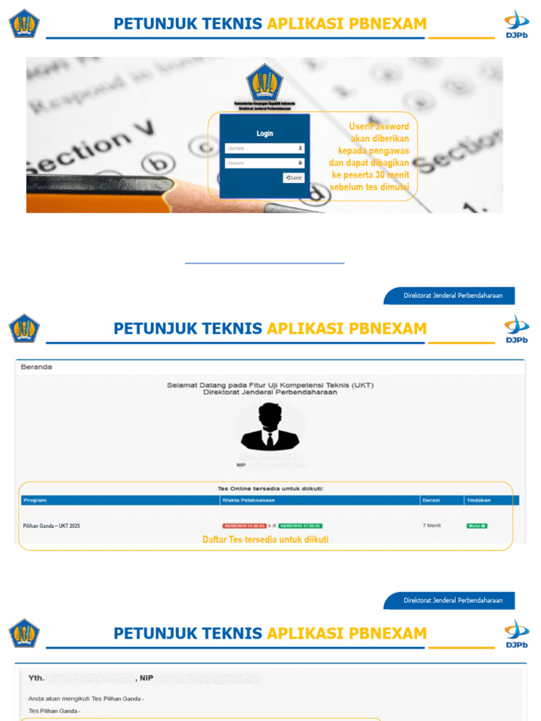 Juknis Aplikasi PBN Exam | PDF