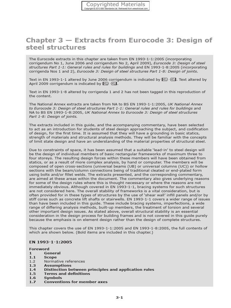 Extracts EC3 | PDF | Buckling | Bending
