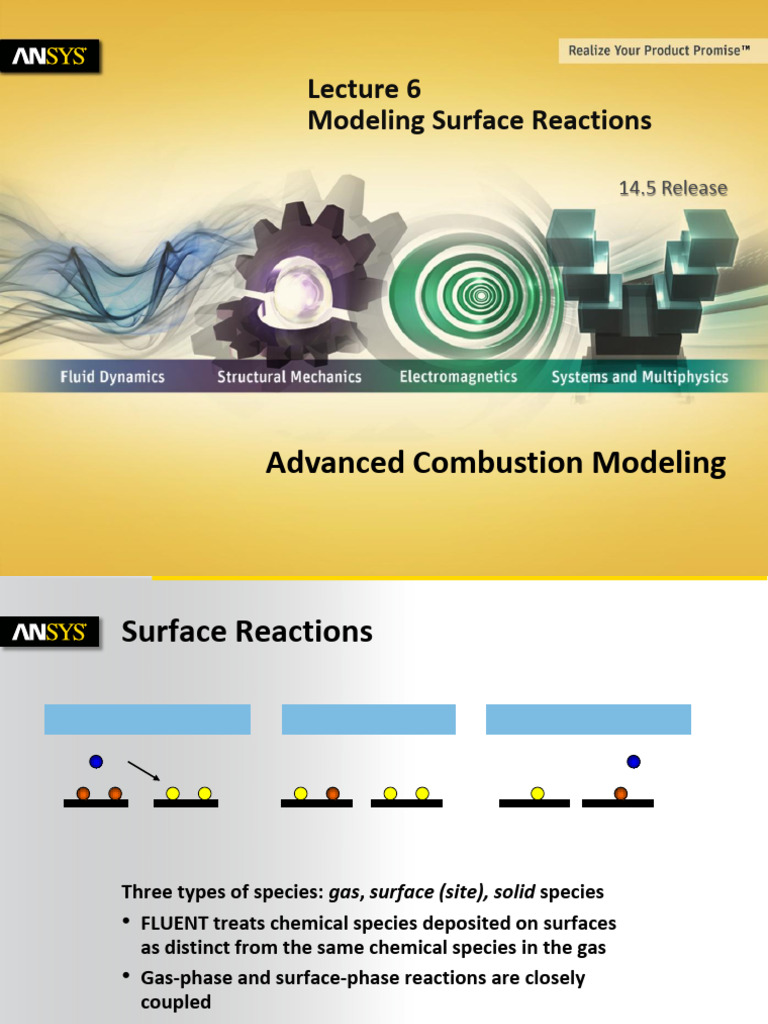 Fluent Combustion 14.5 L06 Surface Reactions | PDF | Porosity | Chemistry