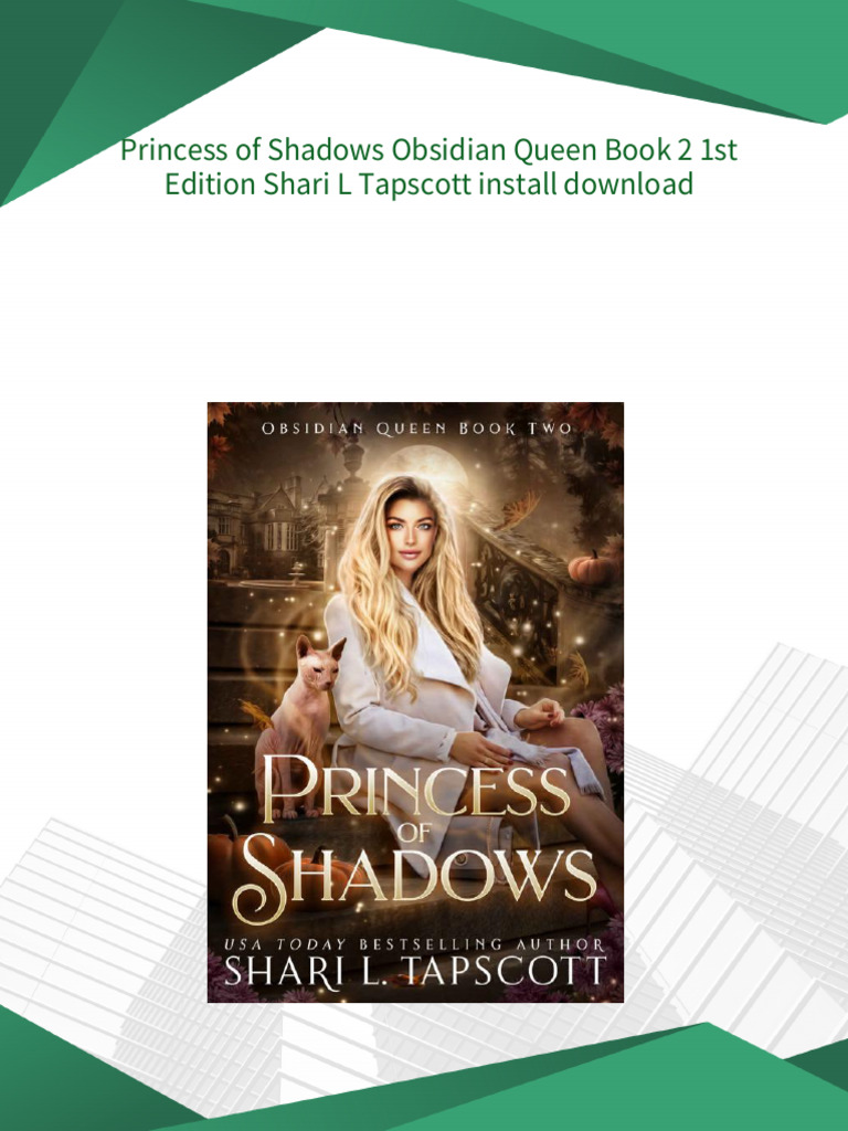 Princess of Shadows Obsidian Queen Book 2 1st Edition Shari L Tapscott ...