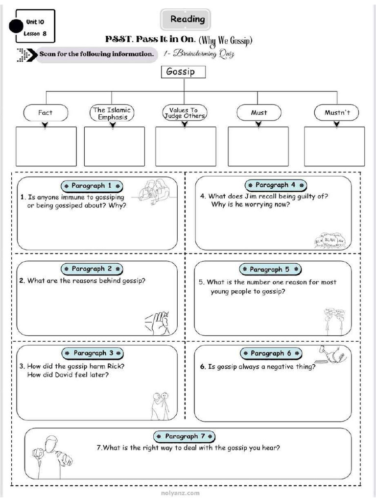 Reading Worksheet m.g3.3 | PDF