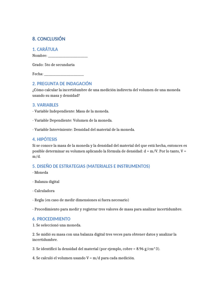 Informe CyT Preuniversitario | PDF