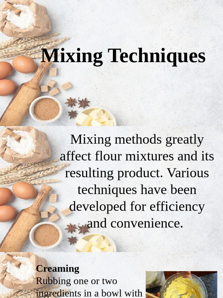 Mixing Techniques | PDF