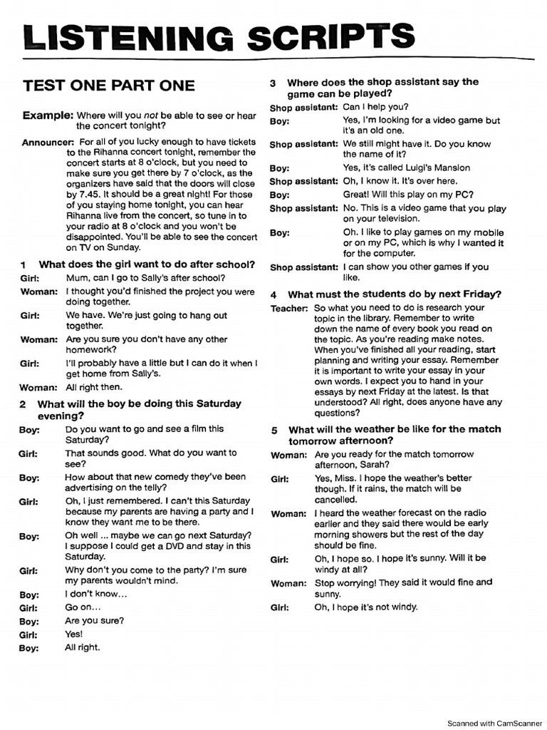 Transcriptions Unit 1-2 | PDF
