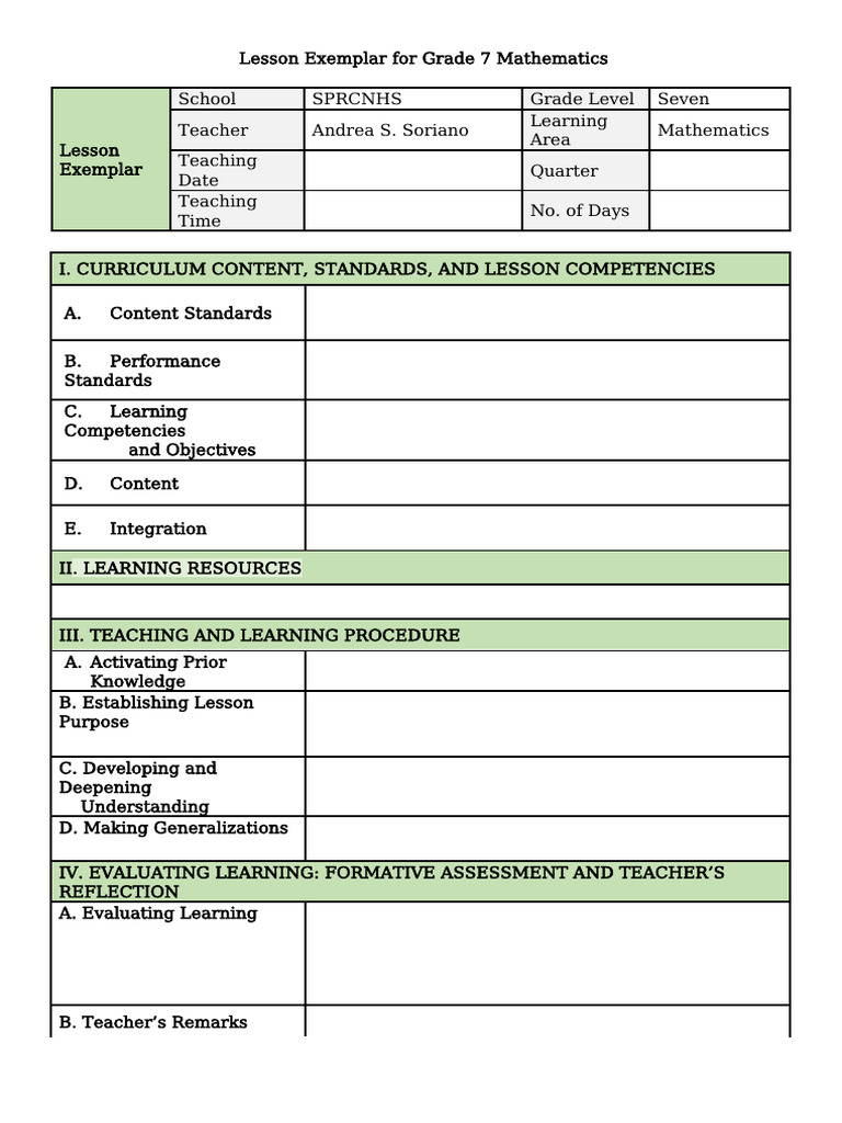 Deped Matatag Le Template | PDF