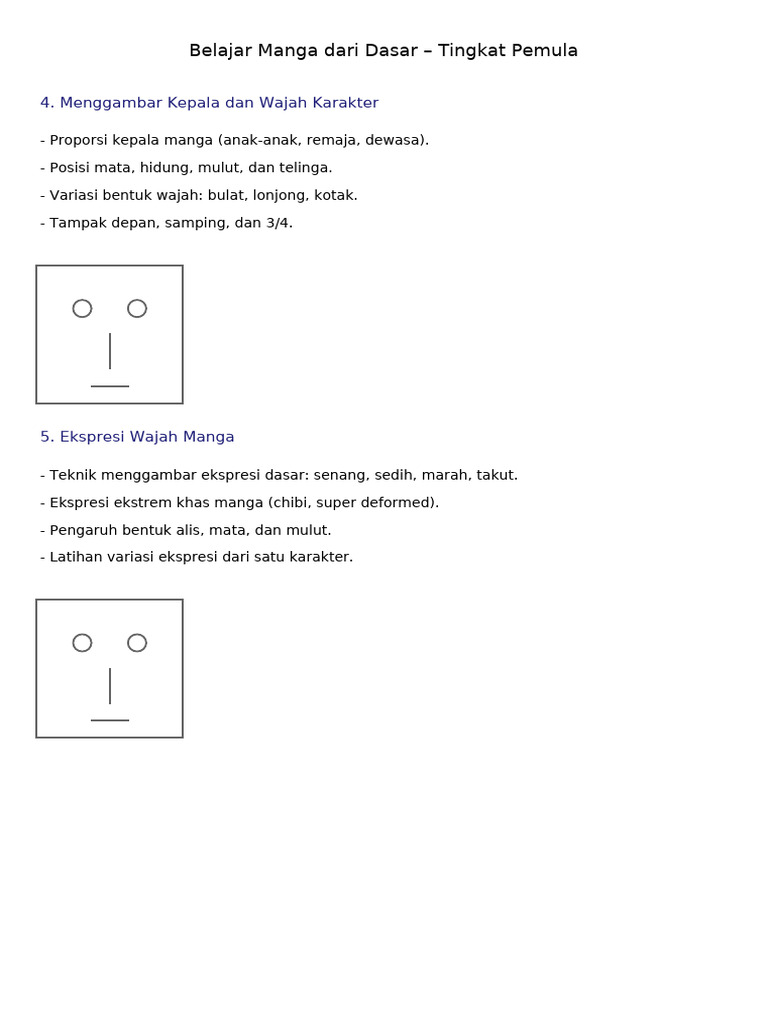 Modul Manga Visual Pemula | PDF