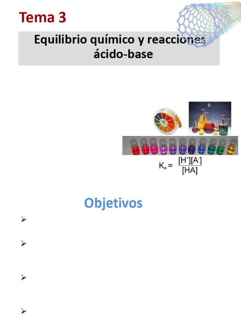 Tema 3 Equilibrio Químico y Reacciones Ácido-Base 23-24 | PDF | Equilibrio químico | Solubilidad