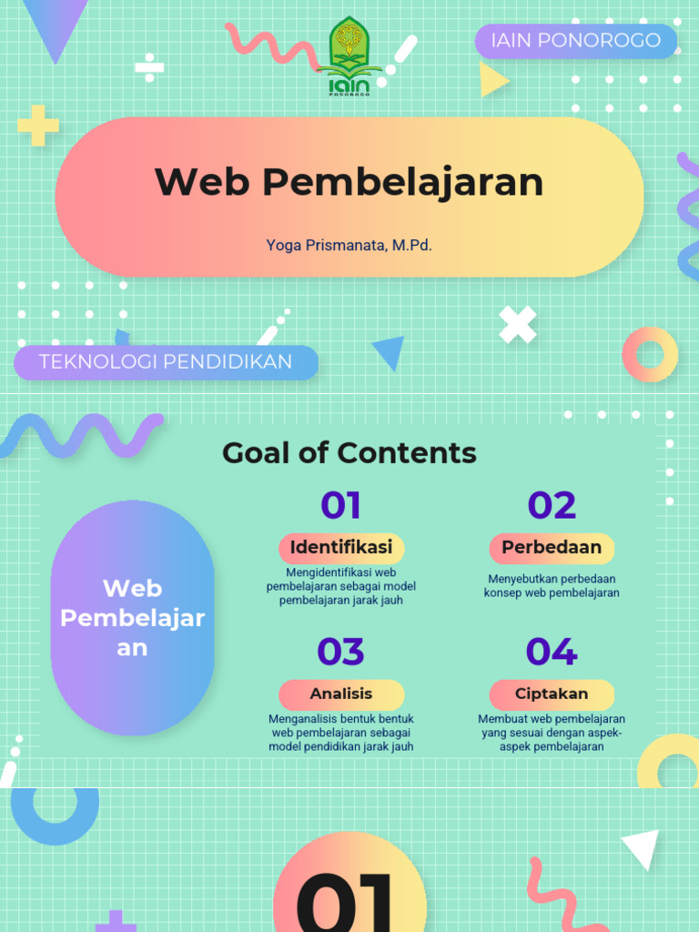 Konsep Web Pembelajaran Untuk Pembelajaran Jarak Jauh | PDF