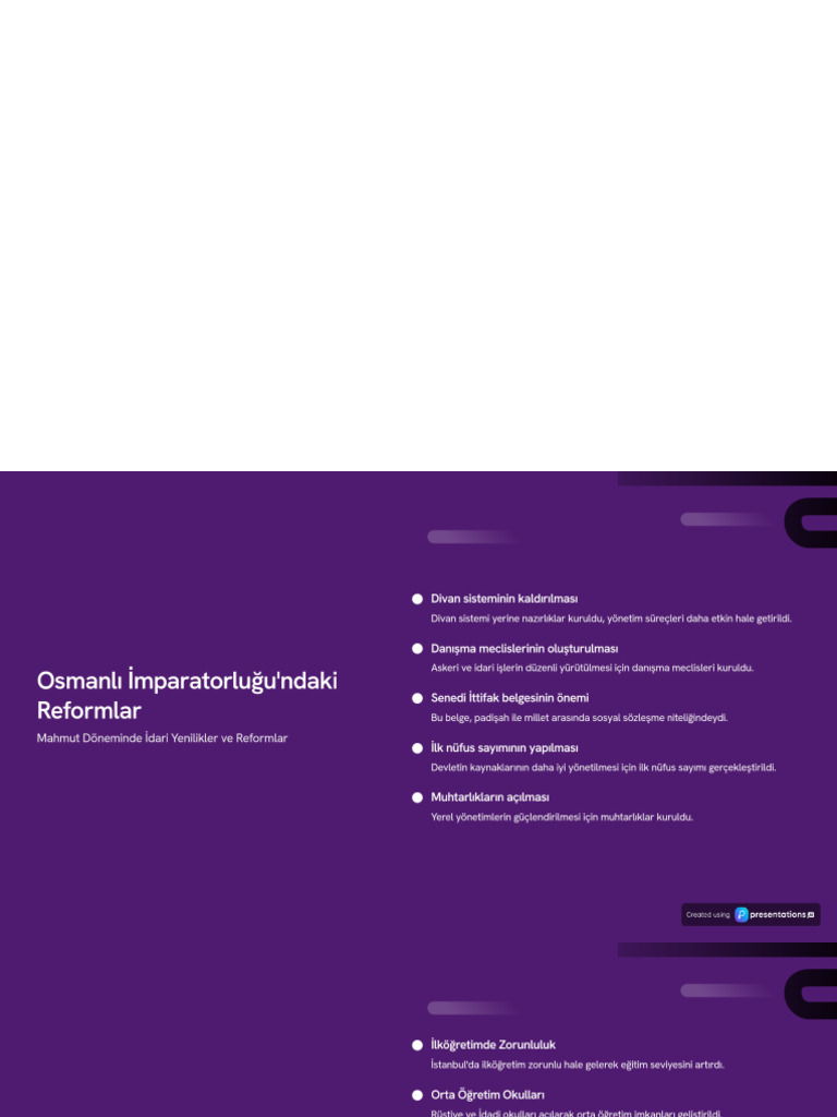 Reforms of Mahmut Era | PDF