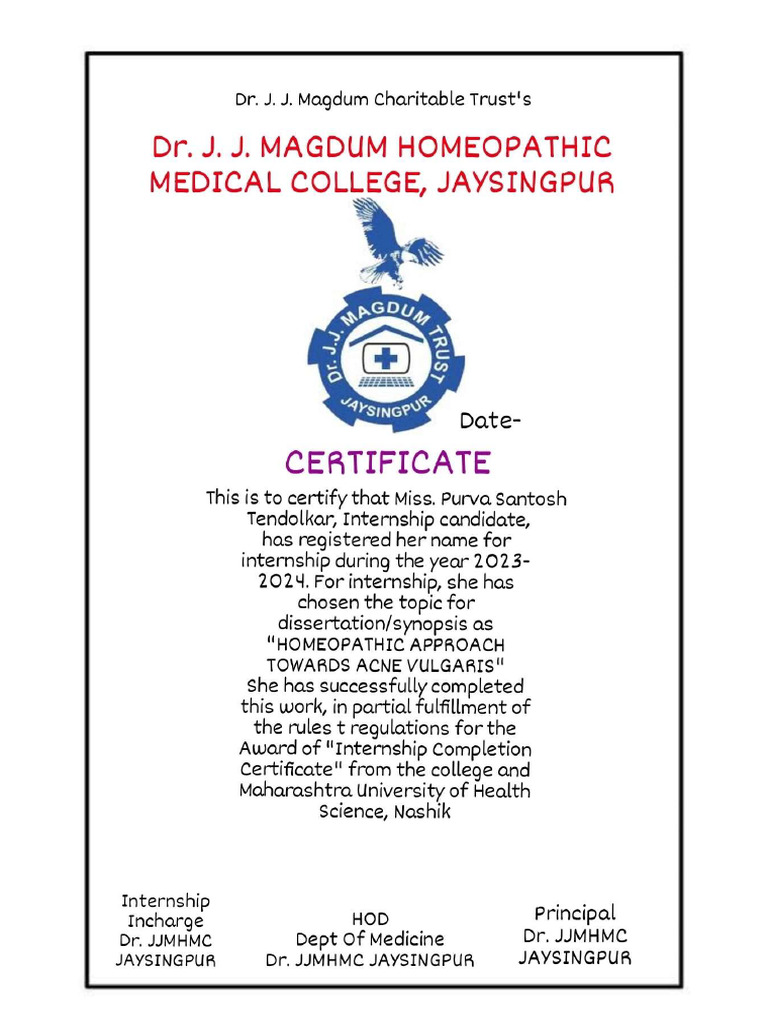 Purva Thesis - Homoeopathic Approach To AV | PDF