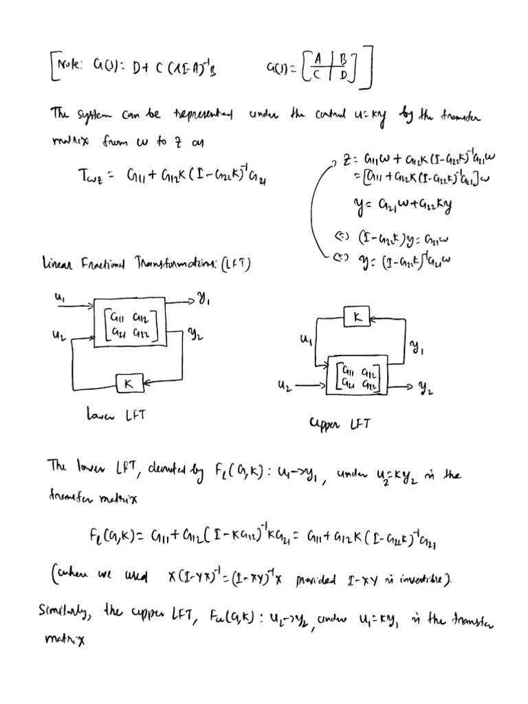 Robust Control Theorem | PDF