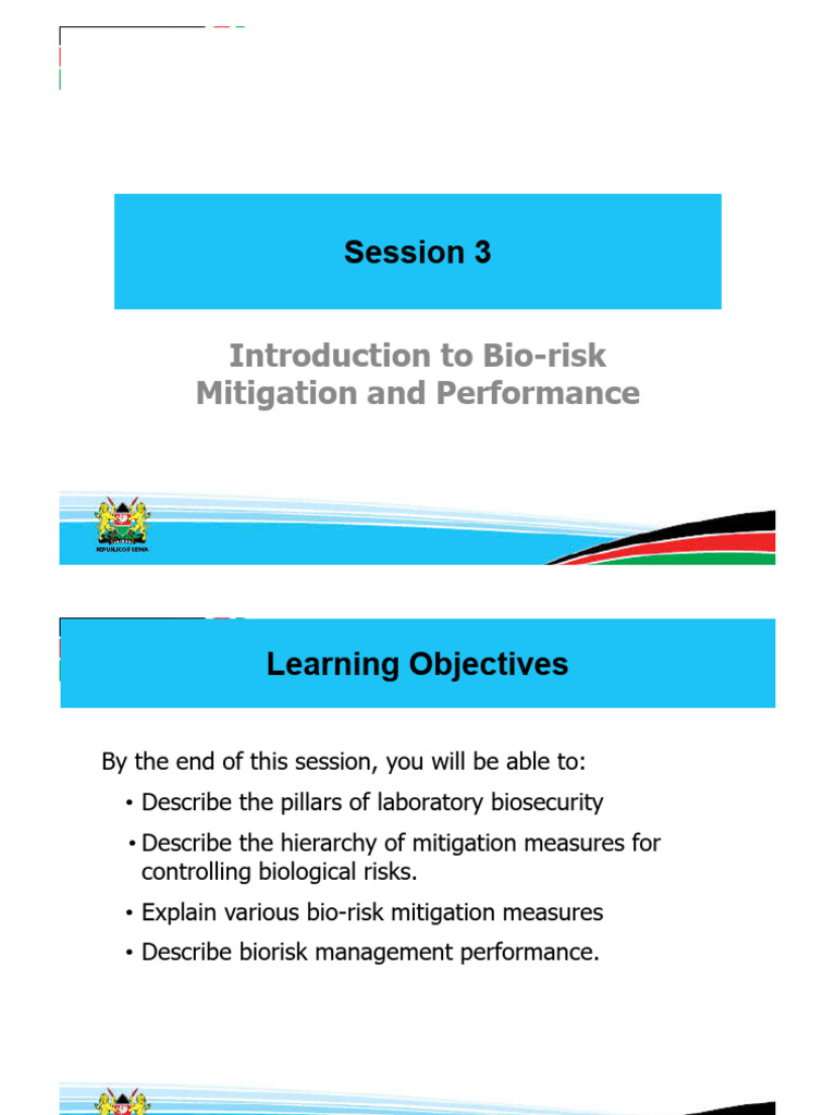 MODULE 3.3_BIOSAFETY_Session 3_Introduction to Biorisk Mitigation Performance | PDF ...