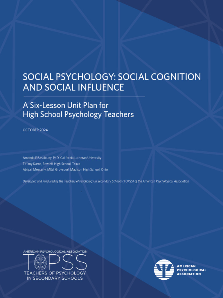 High School Social Psychology Unit Plan | PDF | Aggression | Altruism