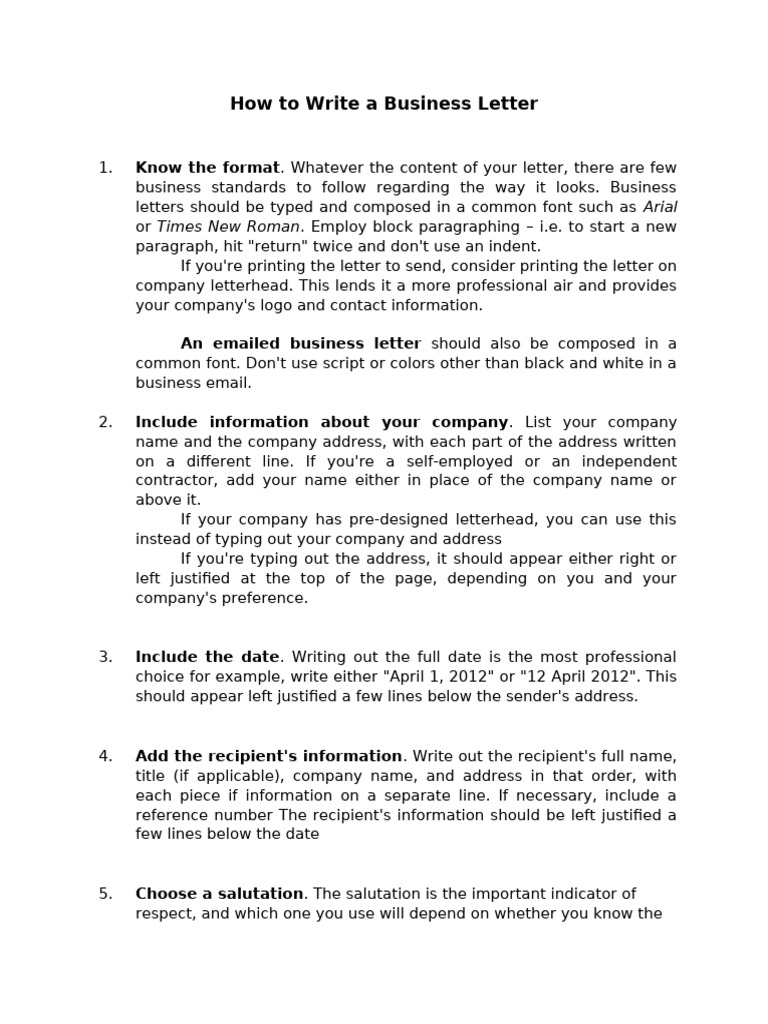 Lesson 8 - How To Write A Business Letter and Its Type | PDF | Written ...