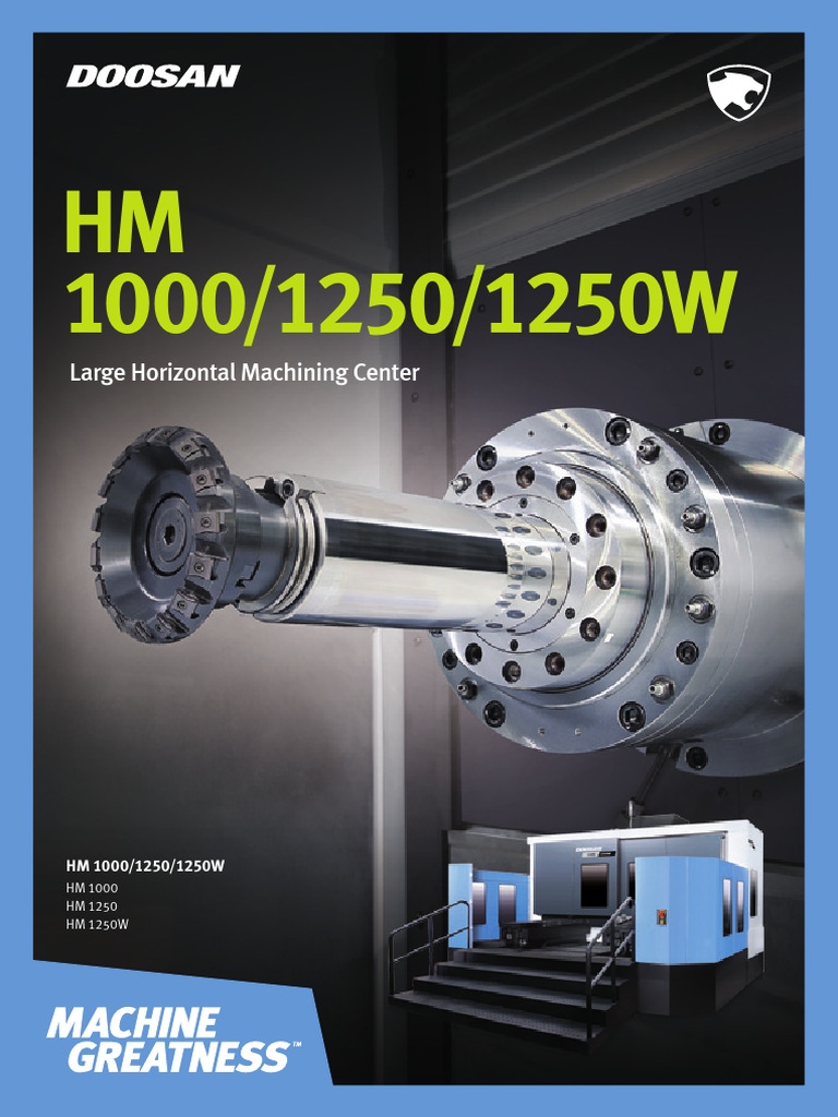 Large Horizontal Machining Center: HM 1000 HM 1250 HM 1250W | PDF ...
