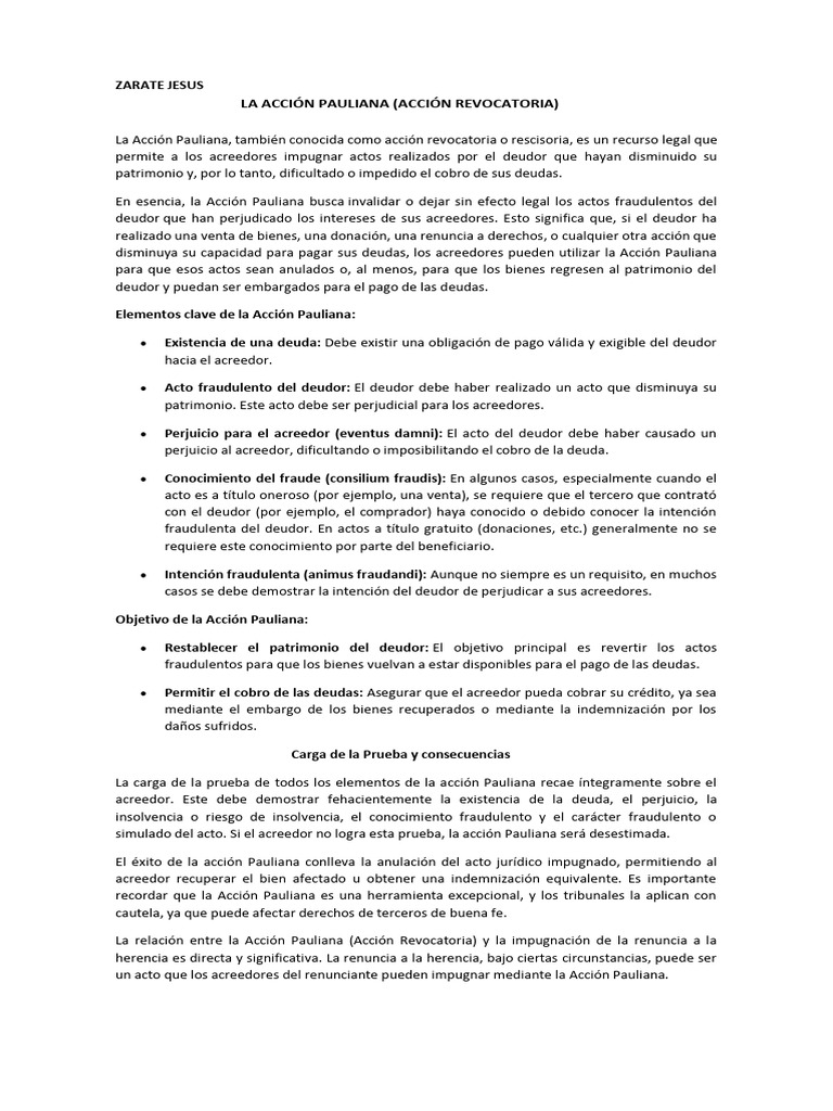 Zarate Jesus | PDF | Pagos | Bienes (Ley)