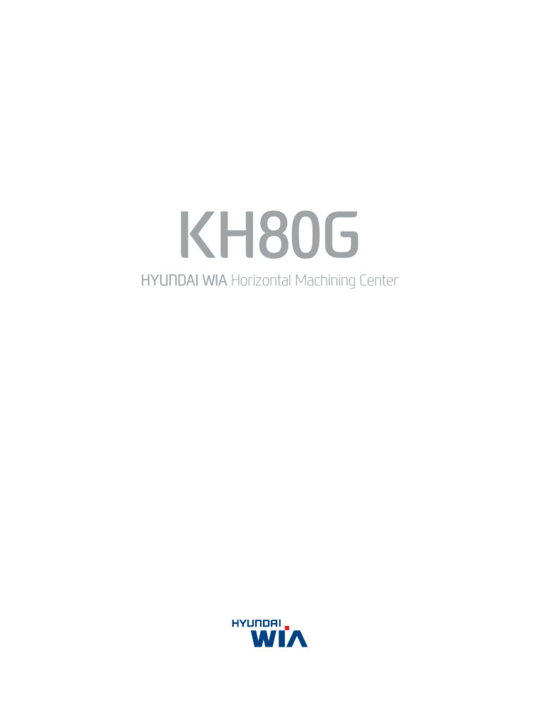 KH80G (Eng) - Ver3 | PDF | Numerical Control | Machining