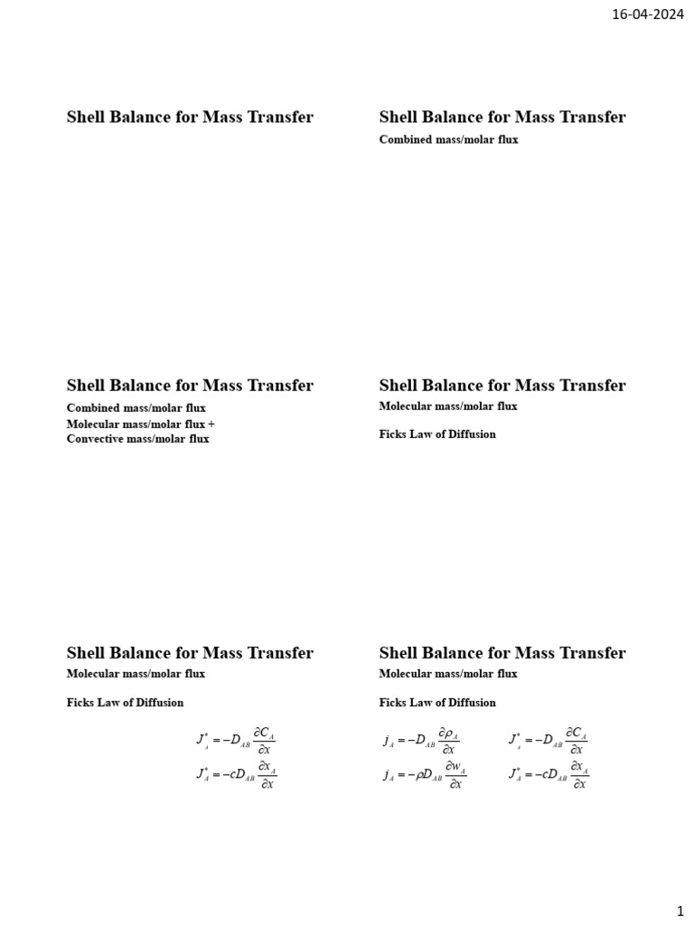 14 - Diffusion Through A Stagnant Gas Film | PDF | Gases | Diffusion
