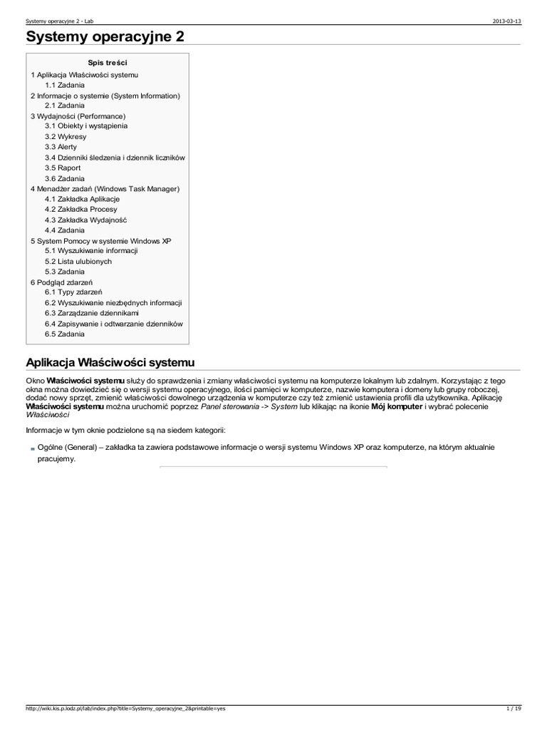 Systemy Operacyjne 02 - Lab | PDF