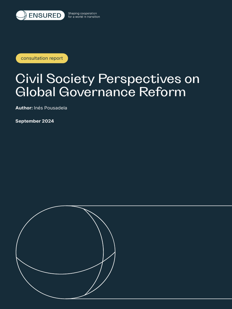 Civil Society Perspectives On Global Governance Reform | PDF ...