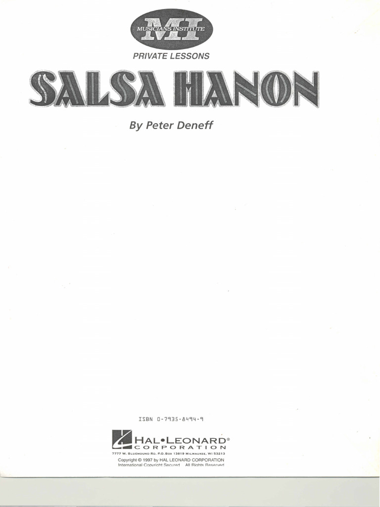 Hanon Salsa | PDF