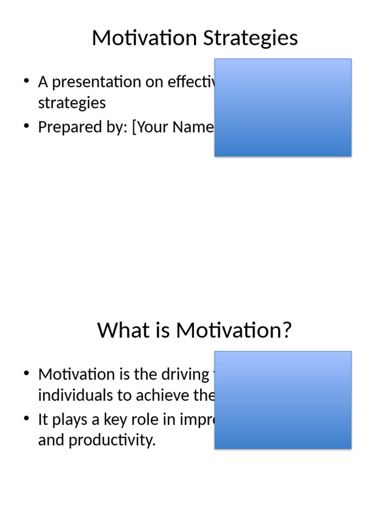 Motivation Strategies English With Images | PDF