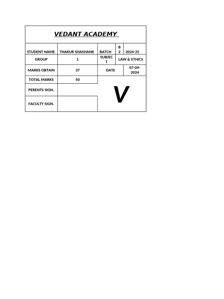 Law and Ethics Dummy Report | PDF