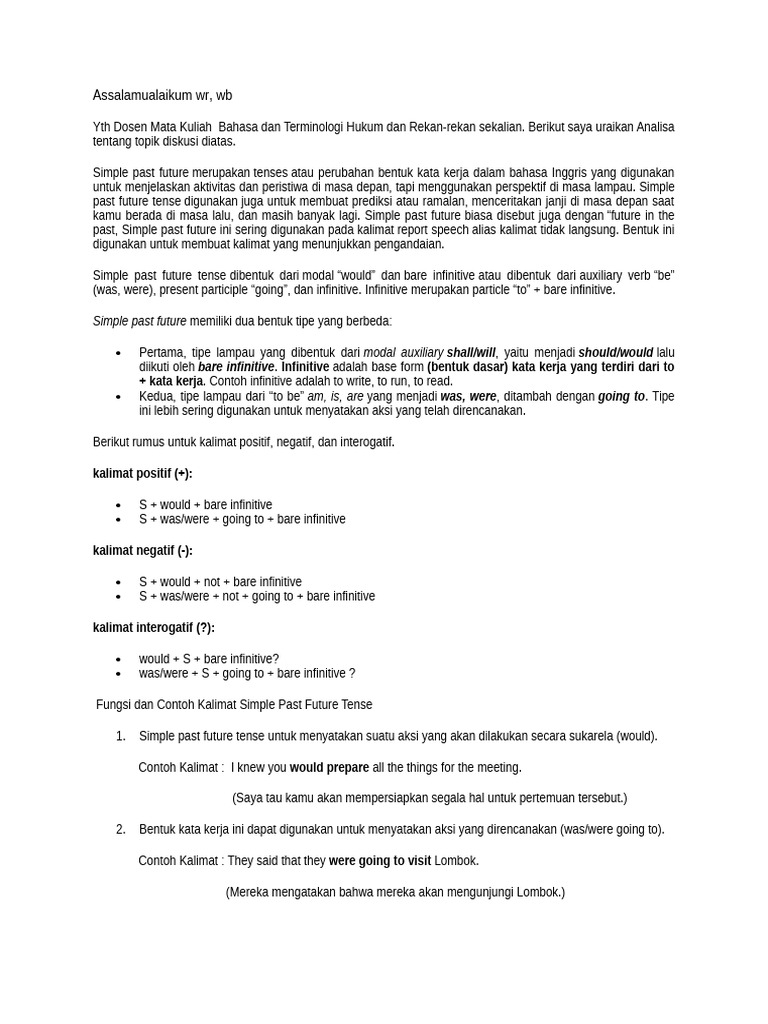 Jawaban Diskusi Bahasa Dan Terminologi Hukum V | PDF