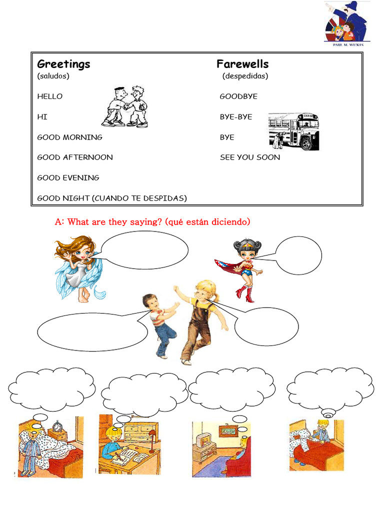 Greetings and Farewells in Spanish | PDF