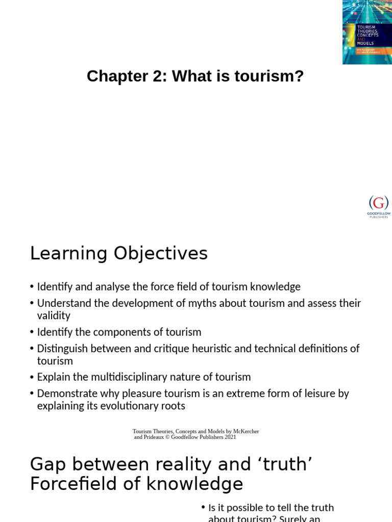 FileChapter 2 What Is Tourism | PDF | Truth | Tourism