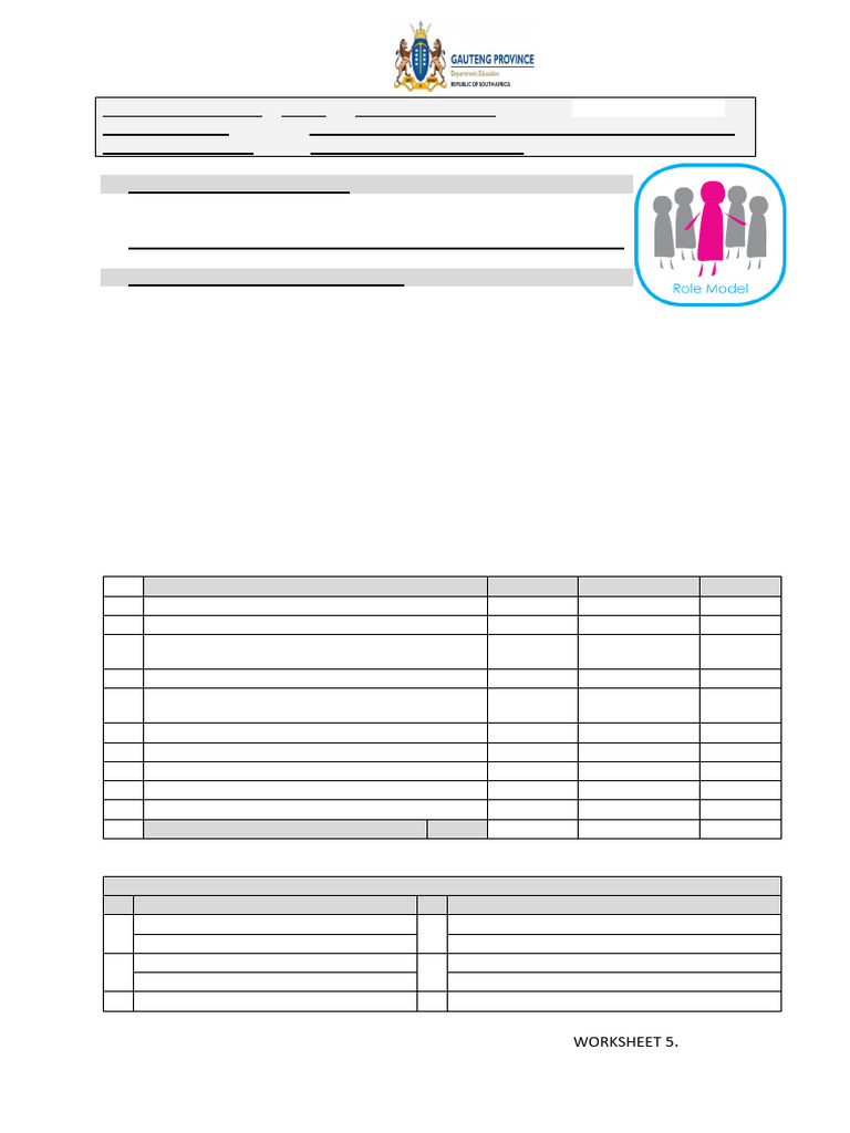 Gr. 9, T2 Week 3-5, Constitutional Values, Role Models | PDF