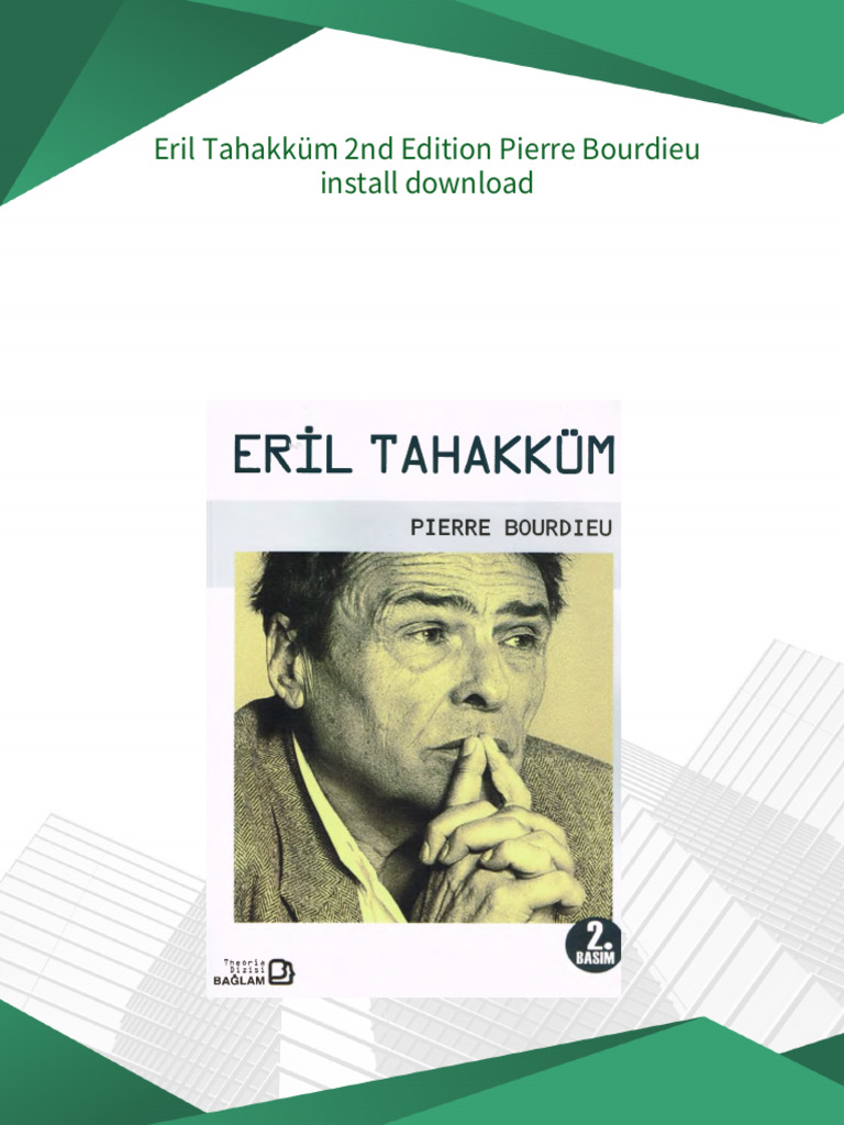 Eril Tahakküm 2nd Edition Pierre Bourdieu PDF Download | PDF