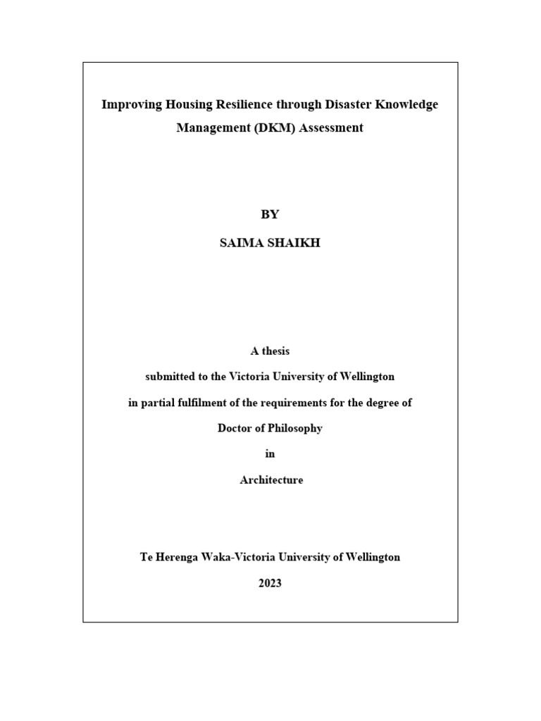 Thesis Access | PDF | Cronbach's Alpha | Emergency Management