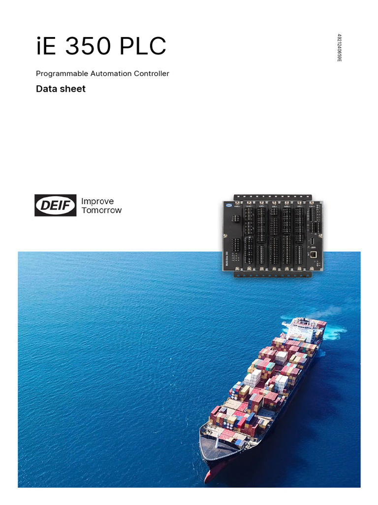 Ie 350 PLC Data Sheet 4921240659 Uk | PDF | Power Supply | Programmable ...