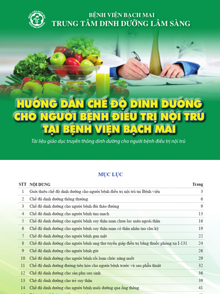 Dinh Dưỡng Cho Bệnh Mạn Tính | PDF