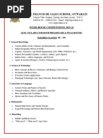 Inter House Competition Schedule and Rules For April To July 2025 | PDF ...