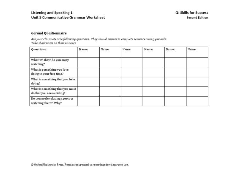 Q2e LS1 U05 GrammarWorksheet | PDF