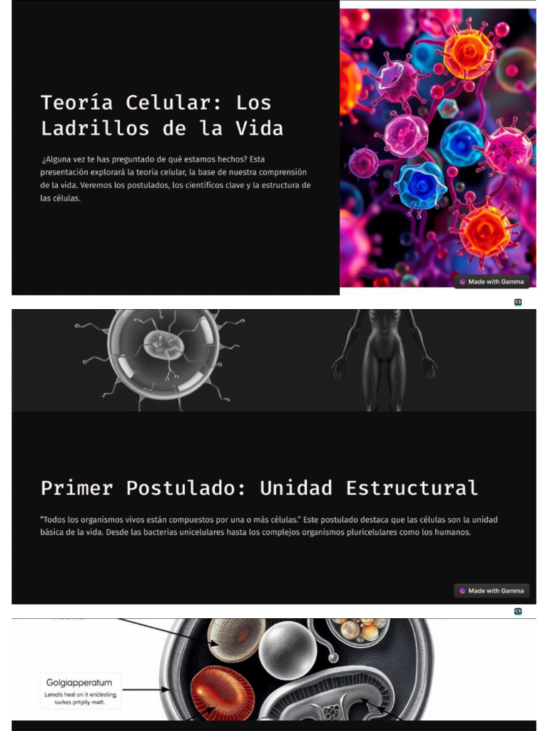 Teoría Celular | PDF