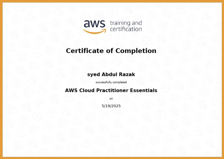 AWS Cloud Practitioner Certificate | PDF