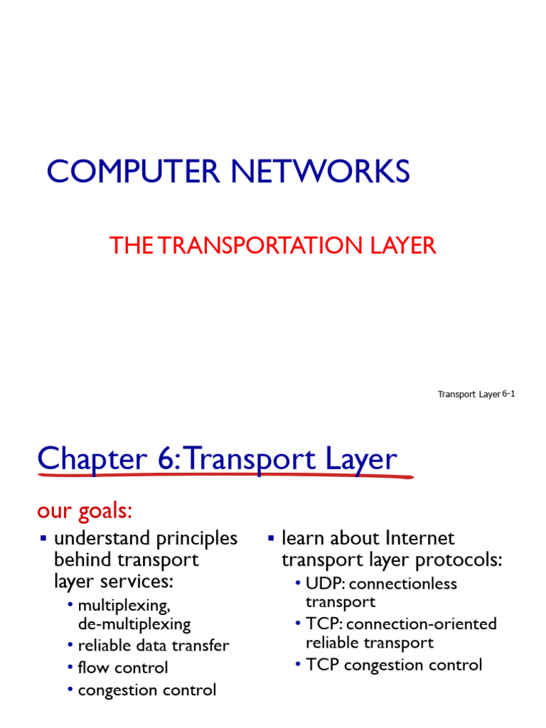 ComputerNetwork C6 en | PDF | Transmission Control Protocol | Port (Computer Networking)