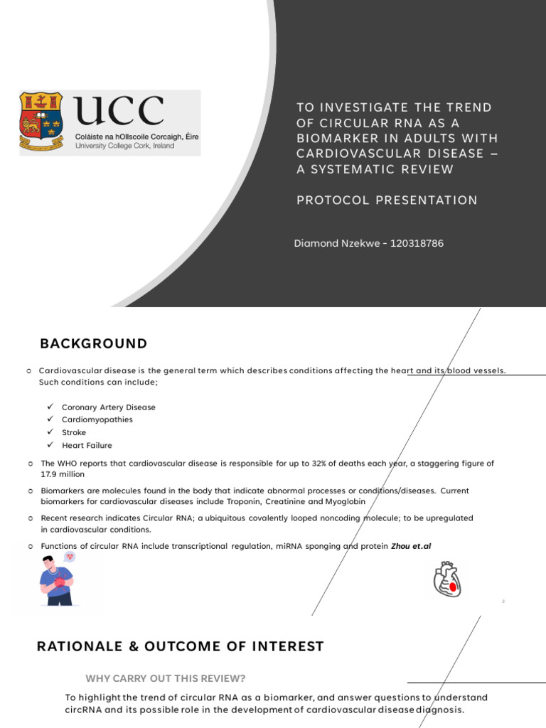 Protocol Presentation | PDF | Cardiovascular Diseases | Systematic Review