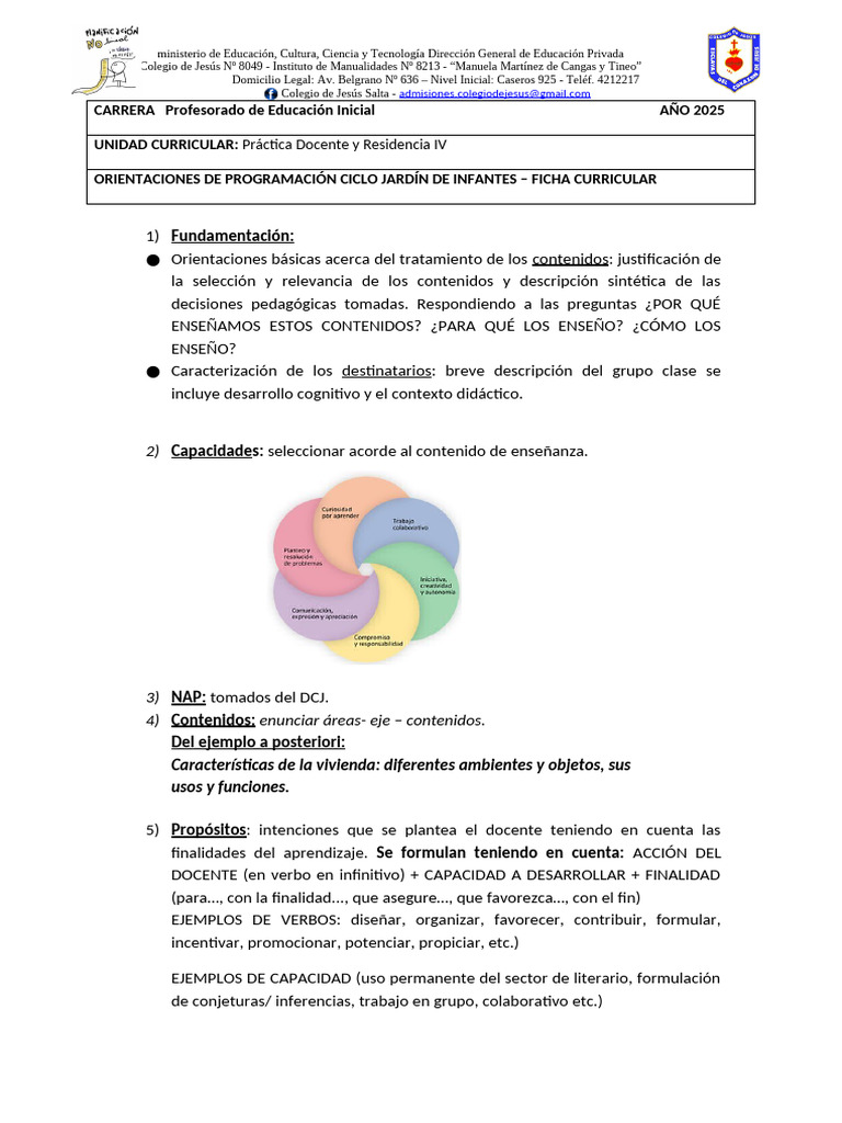 Orientaciones de Programacion 2025 | PDF | Educación de la primera infancia | Enseñando
