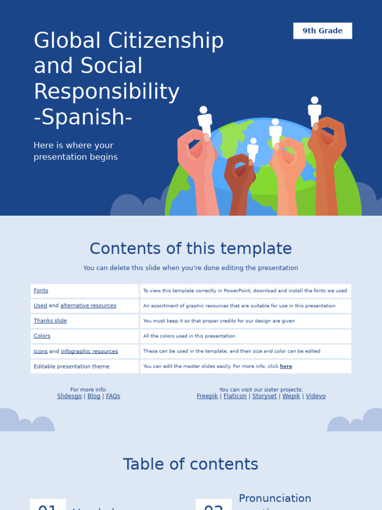 9th Grade Global Citizenship Presentation | PDF | Vocabulary | Fluency