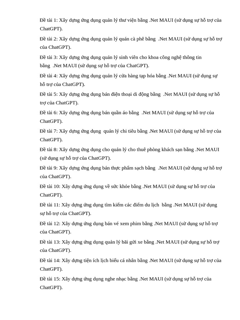 De Tai .Net MAUI | PDF