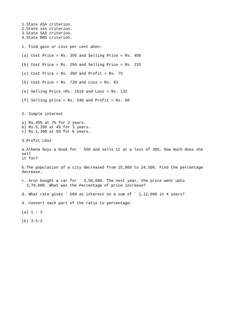 Worksheet | PDF