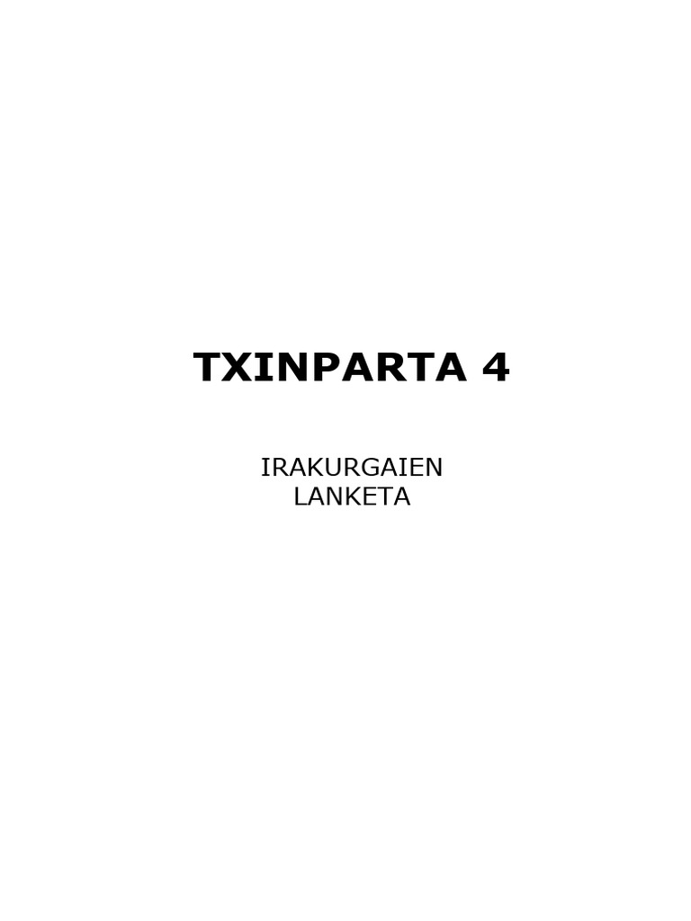 Txinparta Fitxak | PDF
